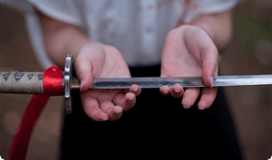 Handmade Japanese Double Edge Tanto Sword Full Tang