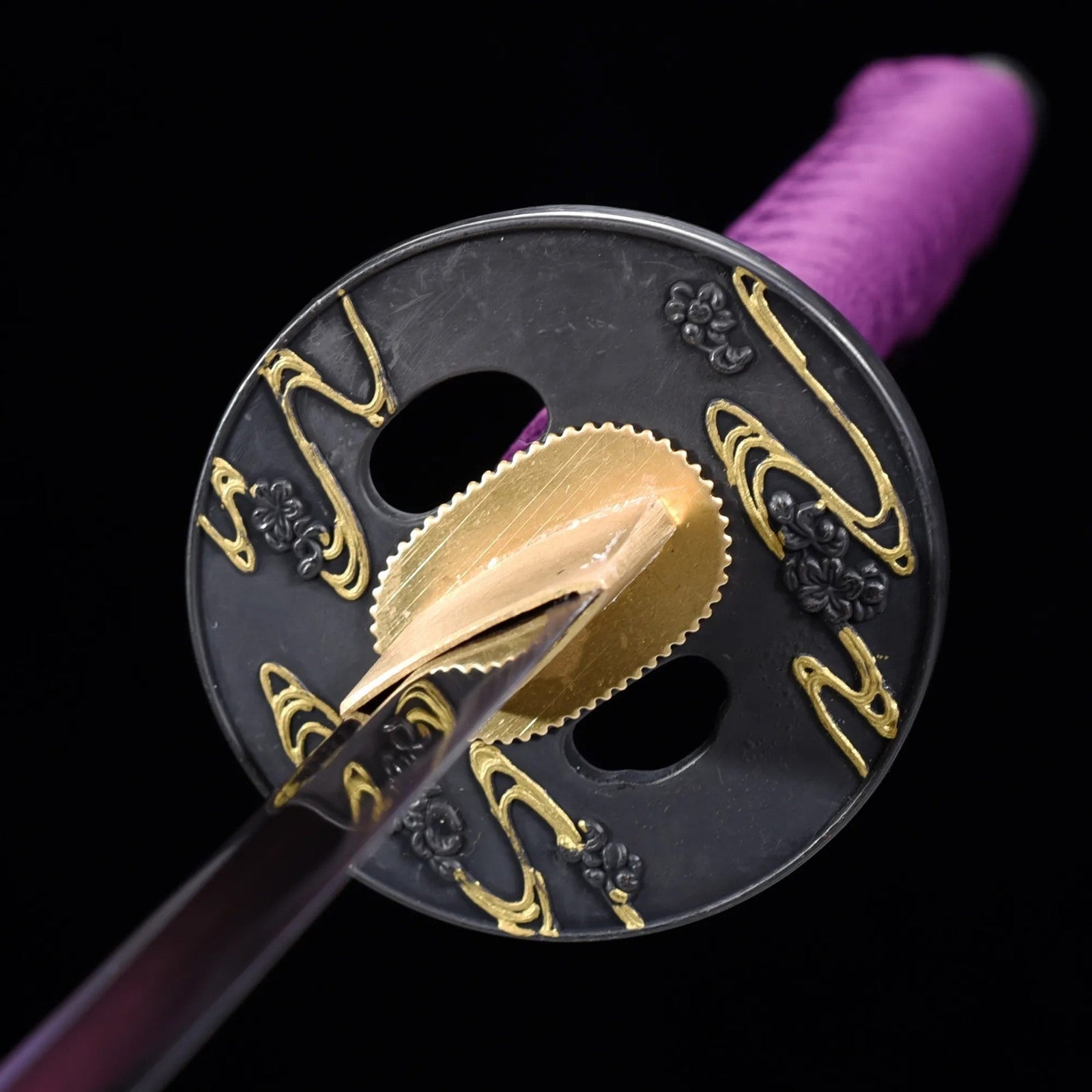 Shop Samurai Katana Sword Handmade Purple Blade - Kanu Swords