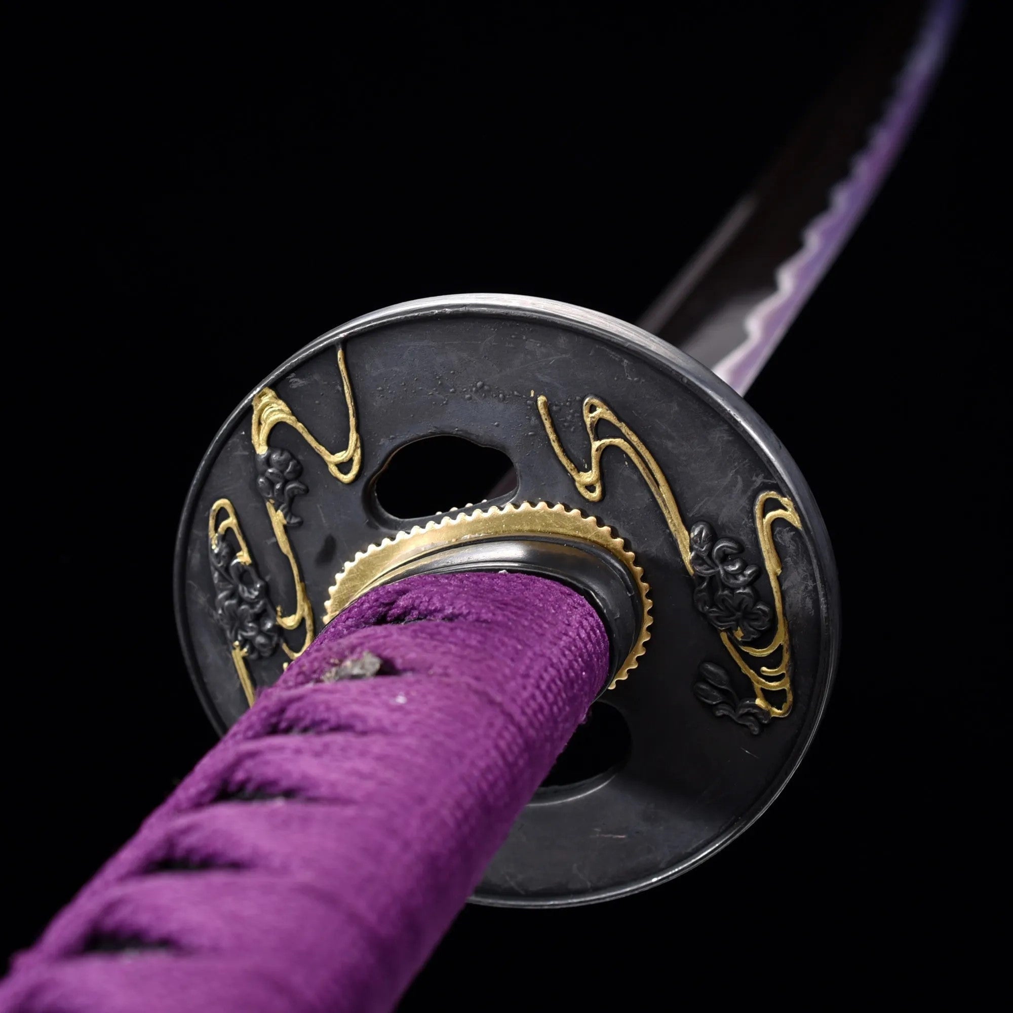 Shop Samurai Katana Sword Handmade Purple Blade - Kanu Swords